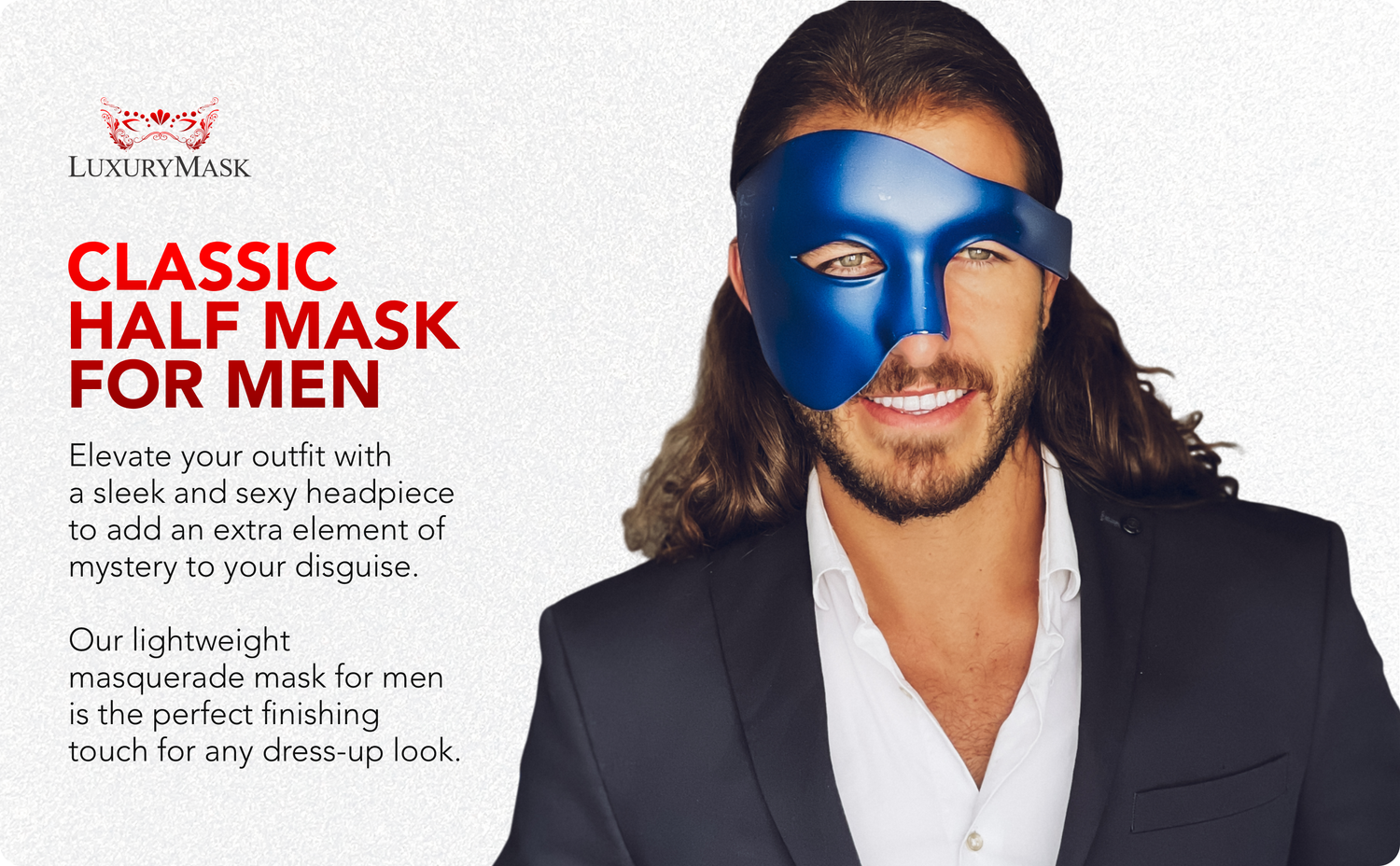 Charm with Men's Masquerade Masks this Halloween - Luxury Mask