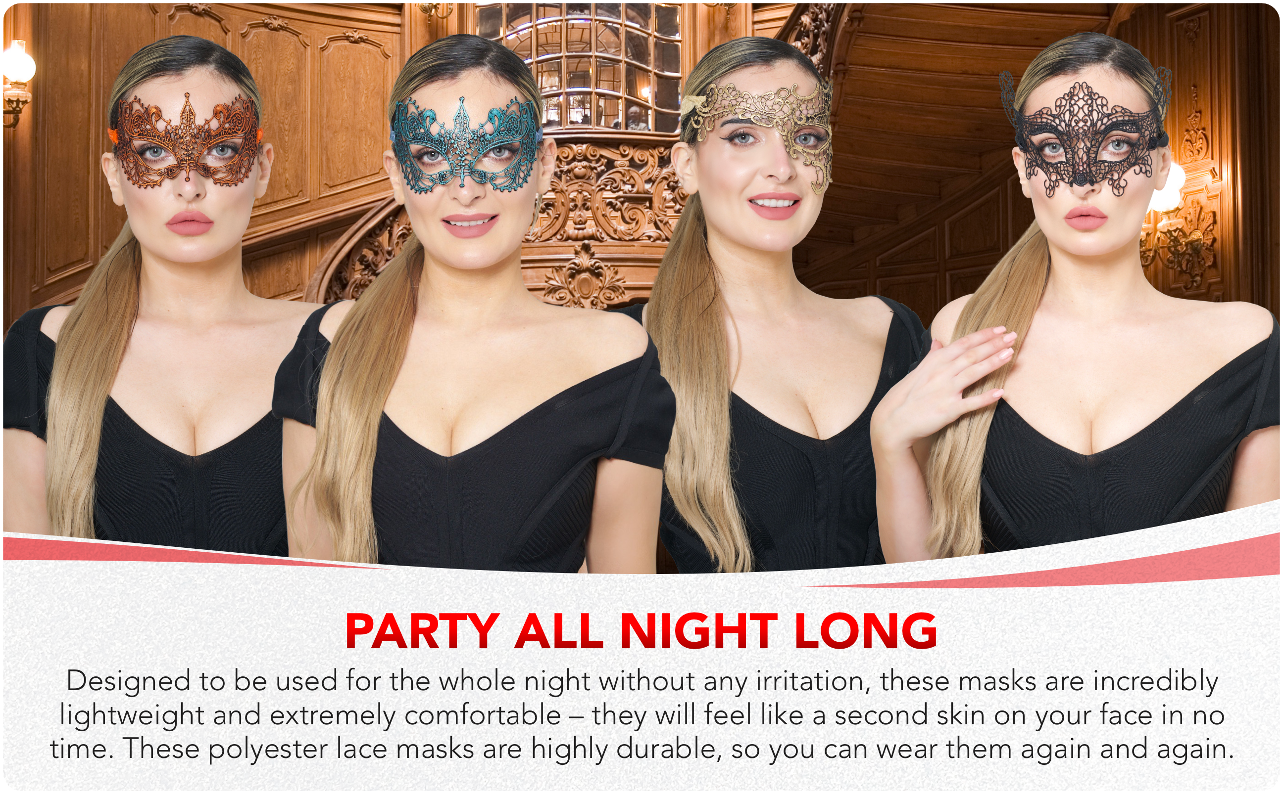 Experience Elegance with Lace Masquerade Masks | Luxury Mask
